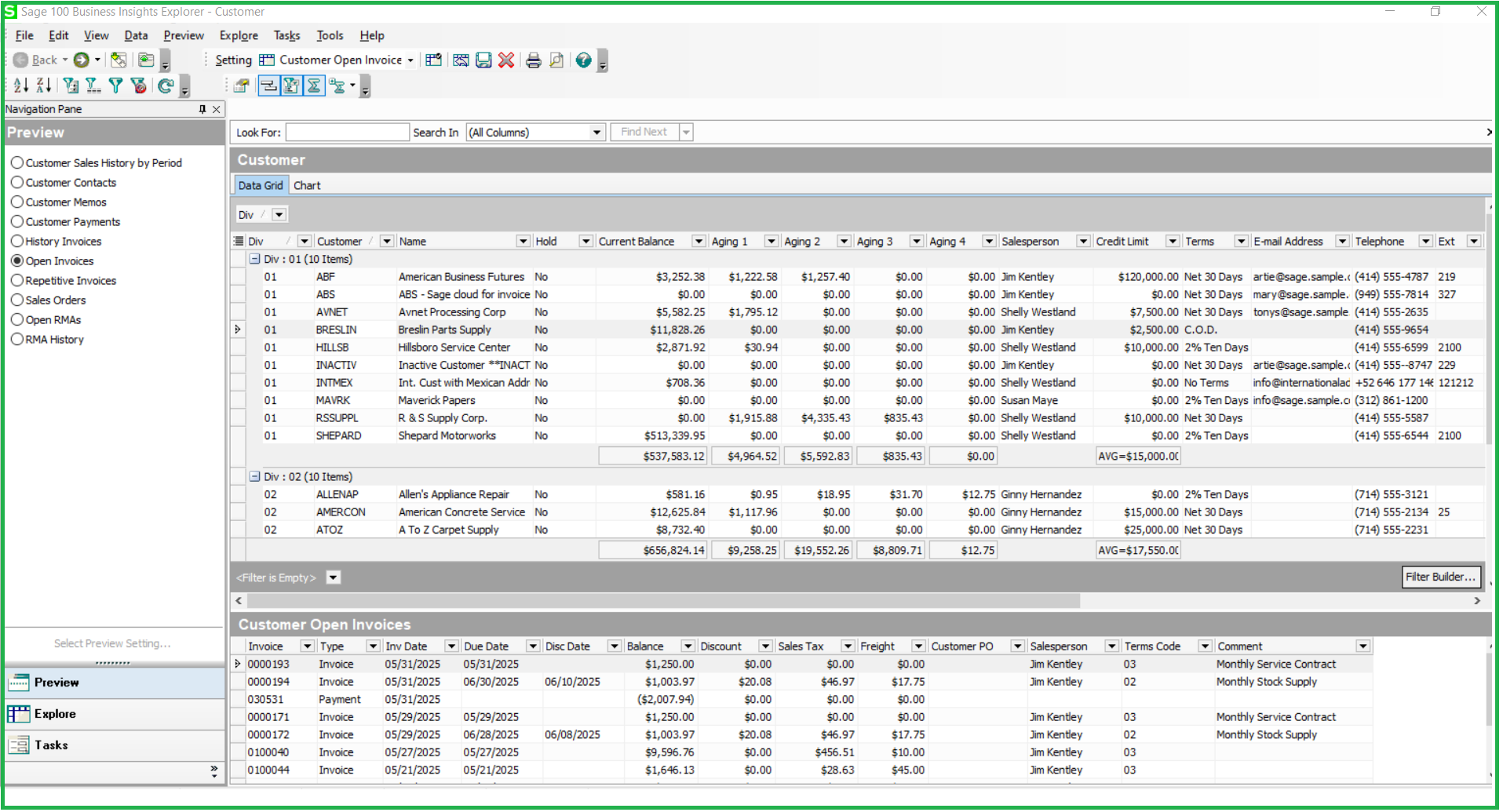 How to Create Sage 100 Explorer Views | ACC Software Solutions